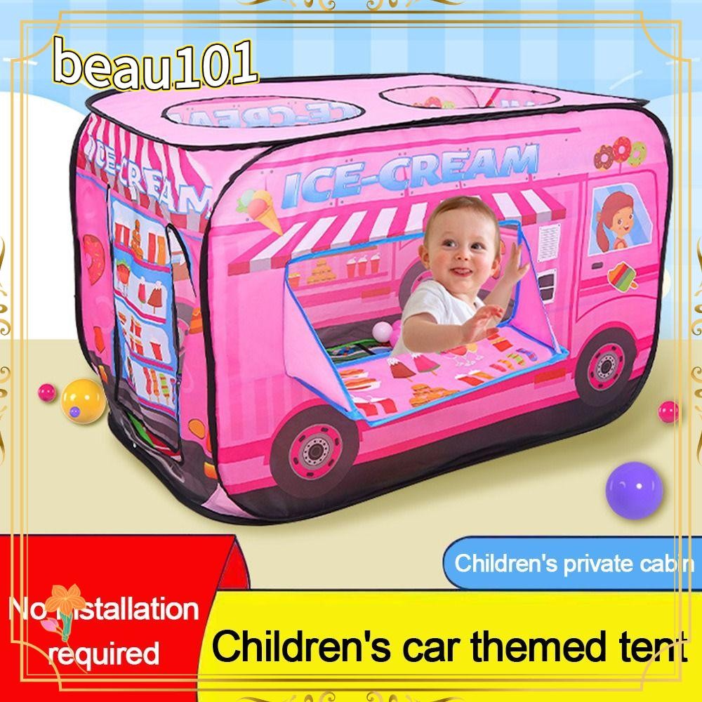 BEAU Kids Car Tent Toy Creative Cartoon Tent Foldable Game Toy House ...