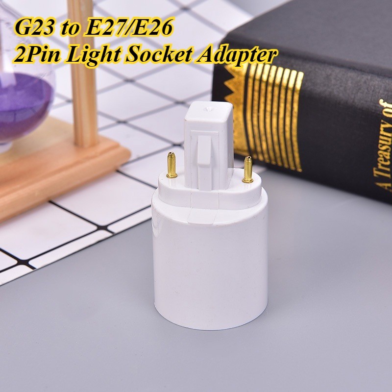 G23 to E27/E26 2Pin Light Socket Adapter G23 Straight Plug Lamp Socket ...