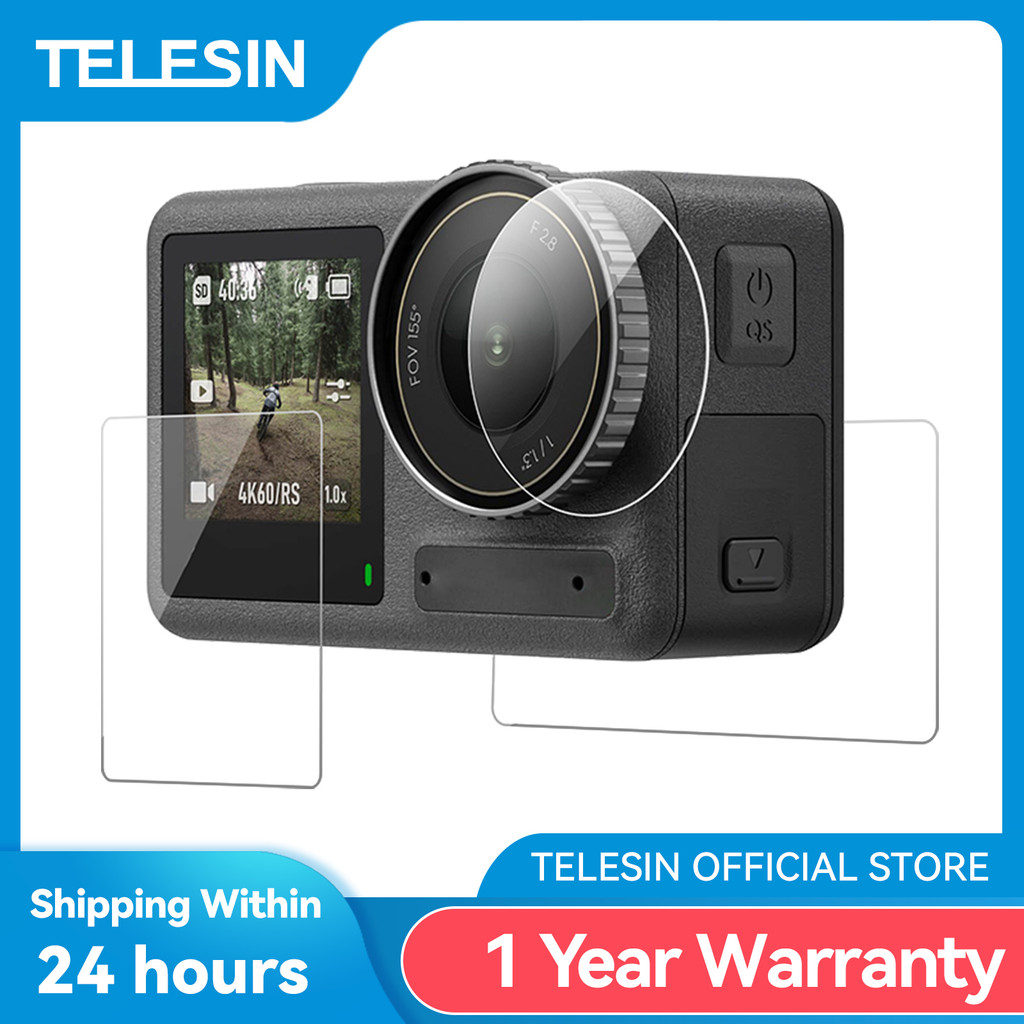 TELESIN Tempered Glass Screen Protector Lens Protective Film for DJI ...