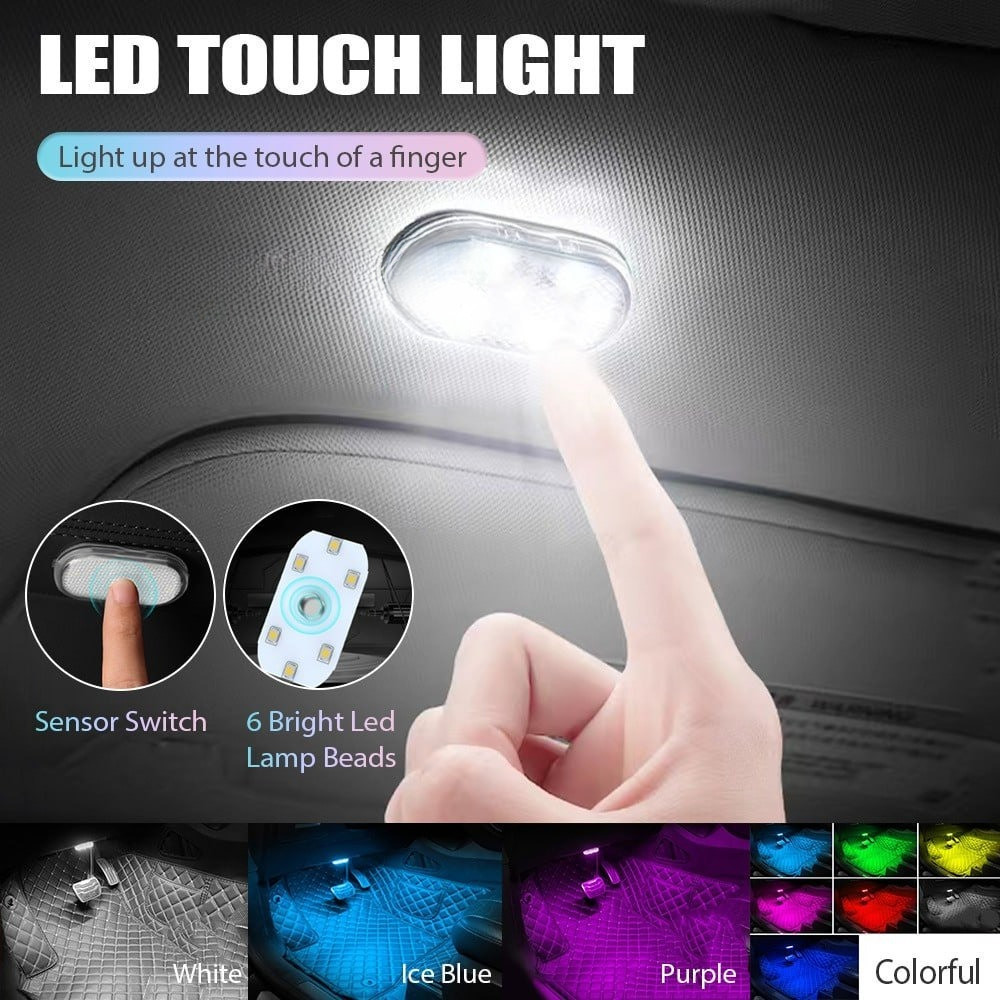 Led Touch Light for Car Mini Car Led Touch Light Ambent Light for Car ...