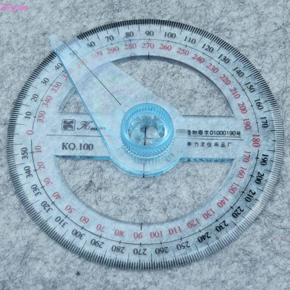 YOLO Protractor Geometry Accurate School Supplies Office Swing Arm Full ...