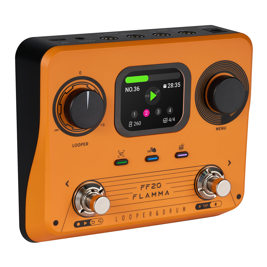 FLAMMA FF20 Looper Pedal Drum Machine Drum Looper with Screen 300 Min ...