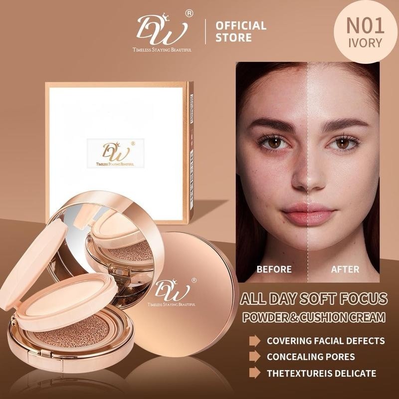FDA Approved DW 2in1 Powder Cushion All in one Oil control Long lasting ...
