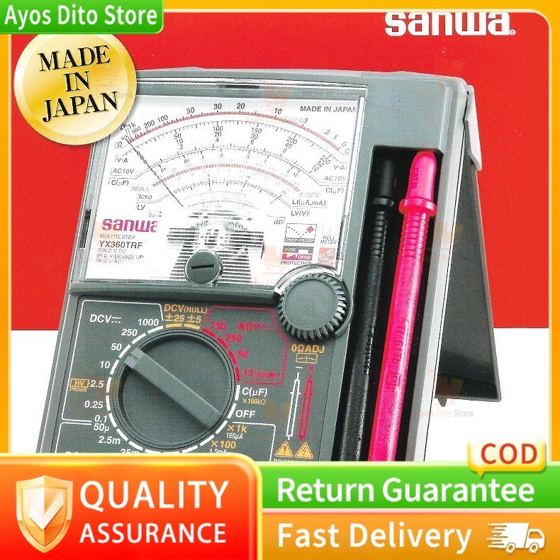 Sanwa YX360TRF Analog Multi-Tester Multi-Meter Made in JAPAN Analogue ...