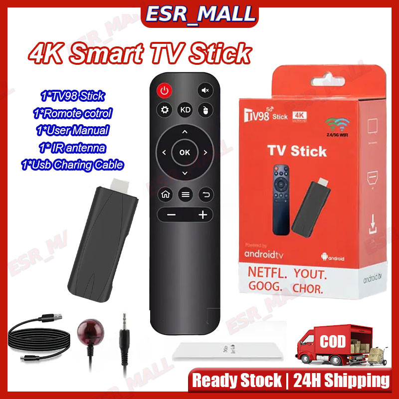 Android TV Box TV Stick 4K HD 16+256GB With Google/Netflix/Disney+ Wifi ...