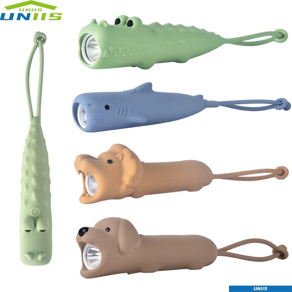 UNIIS Kids Flashlight, Cartoon Animals Portable Toddler Flashlight ...