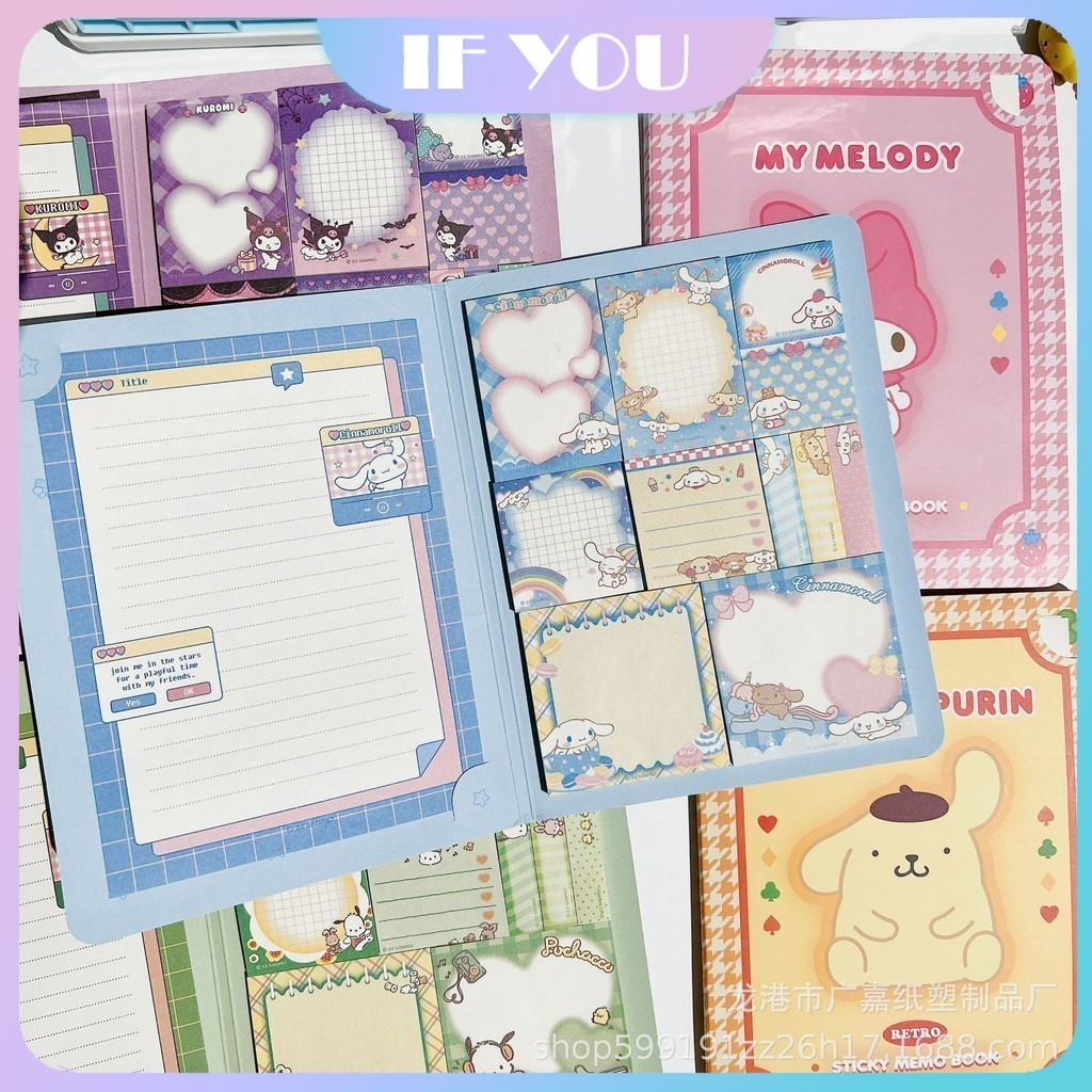 Ready Stock Cute Sanrio Convenience Book Note Book Cute Paste Notepad ...