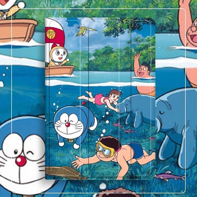 suitable for iPad protective case cartoon Doraemon for iPad Pro11 three ...