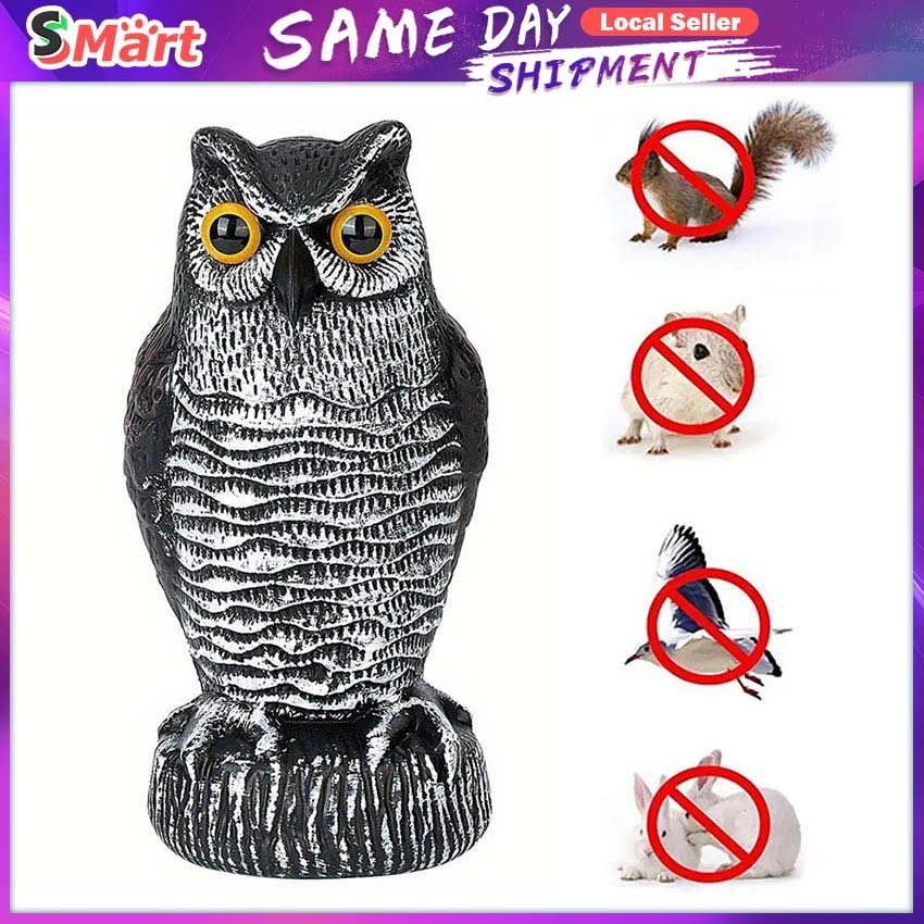 Simulation Owl Statue Outdoor Garden Decoration Plastic Waterproof Bird ...