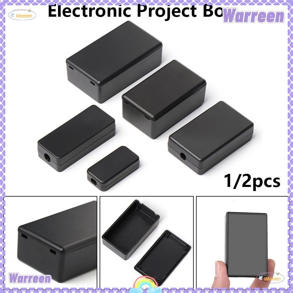 WARREEN 1/2pcs Electronic Project Box Black High Quality DIY Enclosure ...