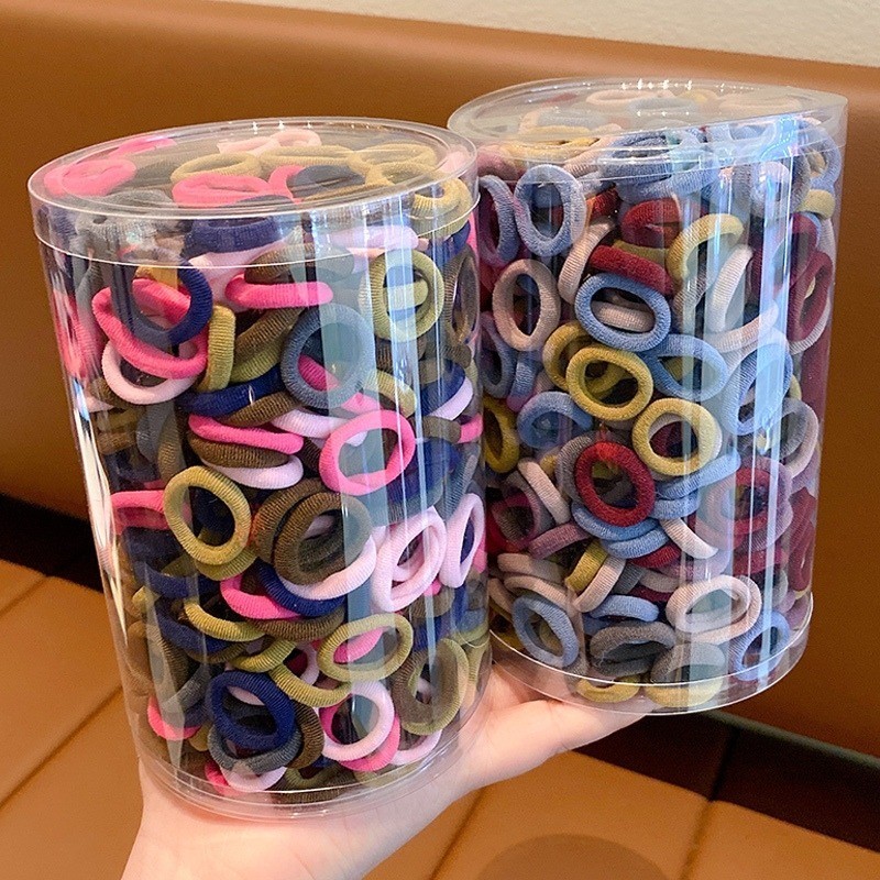 1/100pcs Set Hair Ties for Kids Korean Fashion Simple Rubber Band Hair ...