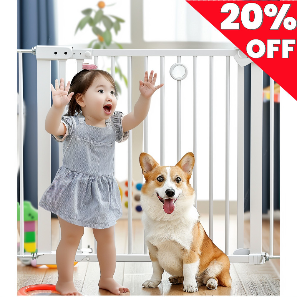 Gate for Baby Safety Adjustable Baby Gate Dog Gate Barrier Pet Safety ...