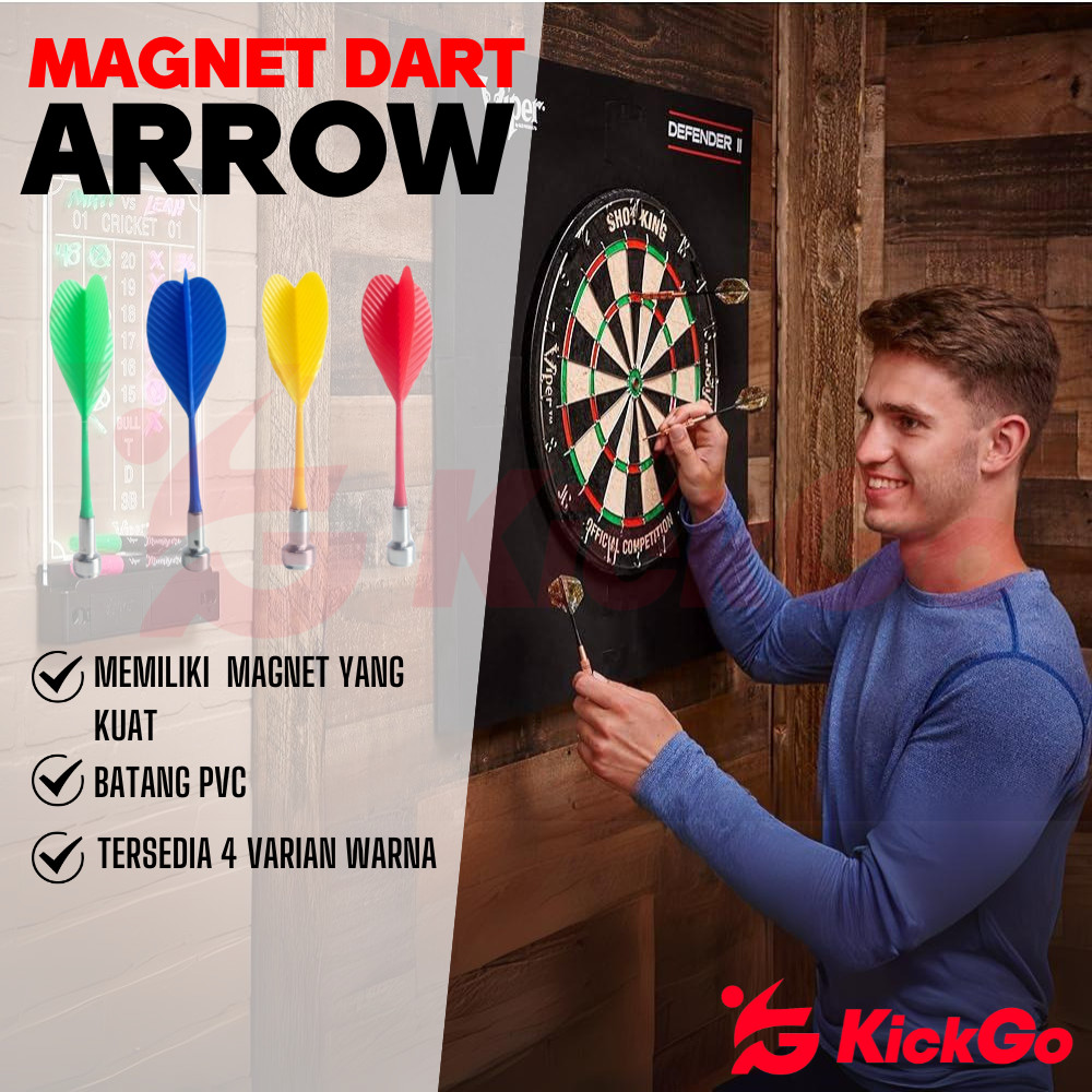 Kickgo Magnetic Arrow Dart Board Game Magnet Dart Arrow | Shopee ...