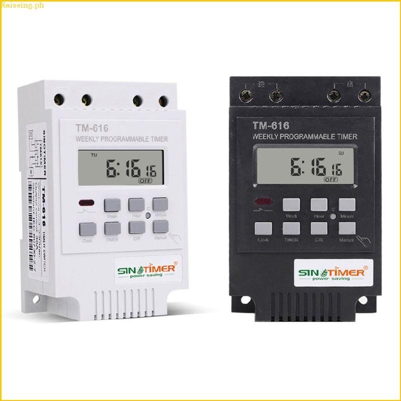 ℜ-ℜ Digital Electronic Timer Switch 220V 30A Rail Mount 17 Settings 7 ...