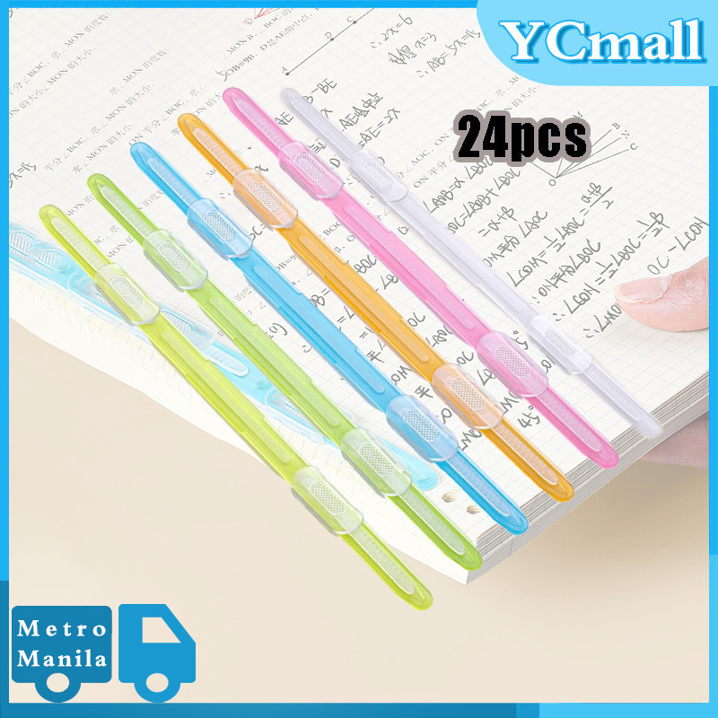 24pcs/Pack Plastic Paper Fastener Two Hole Paper Fastener For Office ...