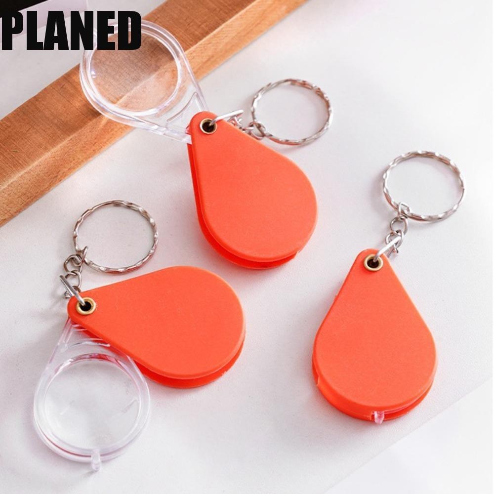 PLANED Magnifier with Key Chain Key Chains Durable Lens Glass With ...
