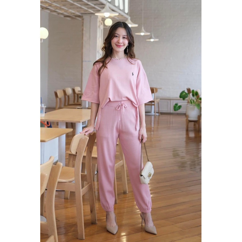 Only.Fashion Knitted Terno Jogger Pants # 3526 | Shopee Philippines