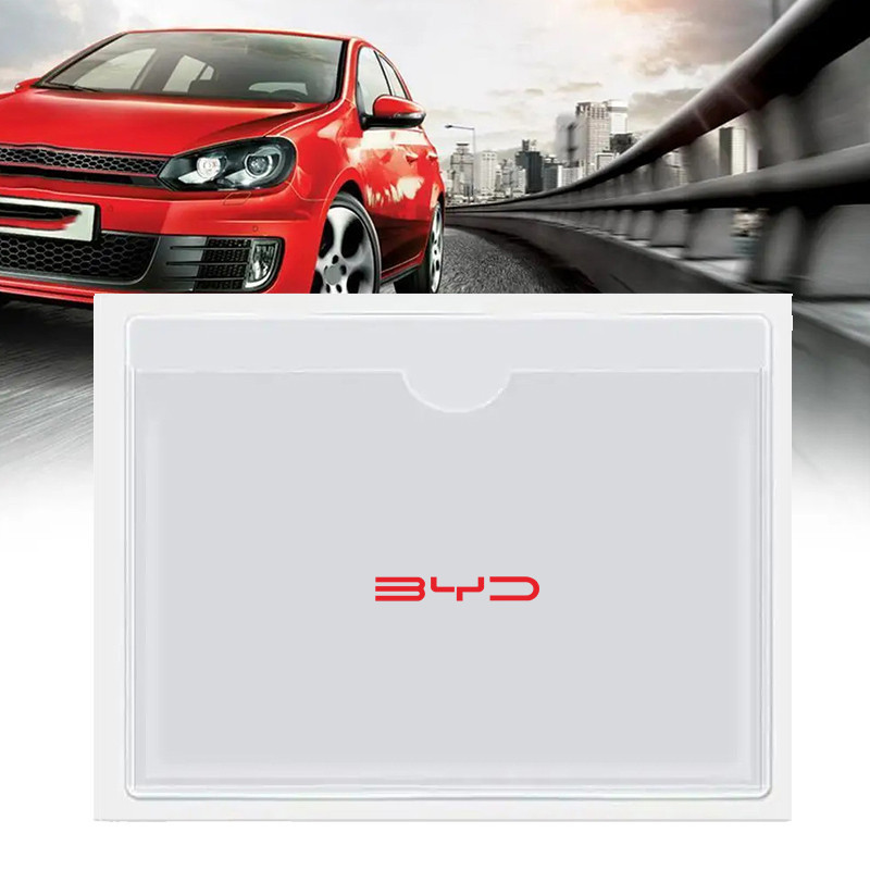 2pcs/set 12x9cm BYD Logo Self-adhesive Label Bag Windshield Ticket ...