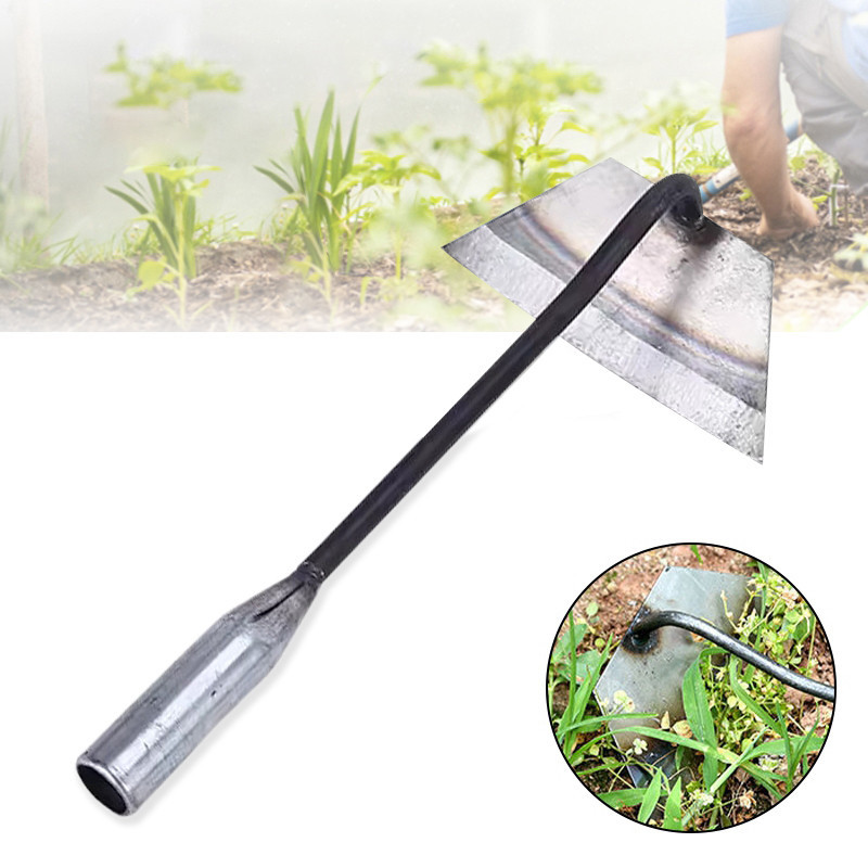 Garden Metal Crescent Hoe Flower Planting Outdoor Farming Tool Weeder ...