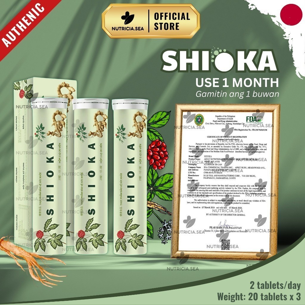 COMBO 3 SHIOKA JAPAN effervescent tablet original Use 1 Month NUTRICIA ...