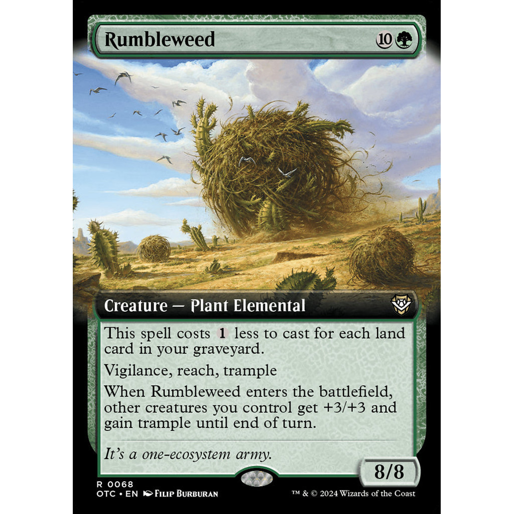 Rumbleweed (Extended Art) [Outlaws of Thunder Junction Commander] | Shopee Philippines