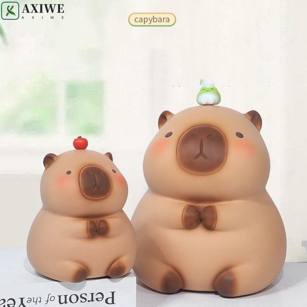 AXIWE Capybara Piggy Bank, Capybara Waterproof Crayon Capybara Piggy ...