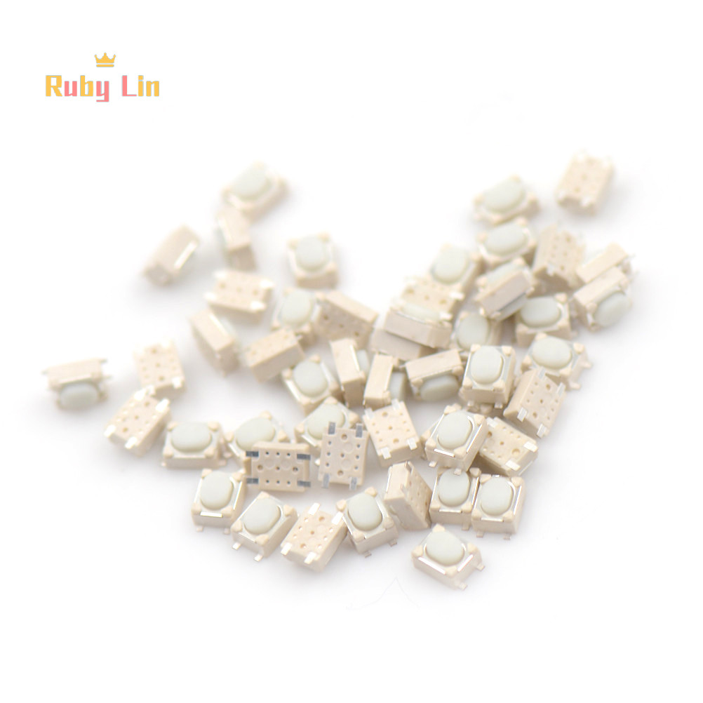 Ruby Lin 50pcs 3*4*2.5mm Tactile Push Button Switch Tact Switch Micro ...