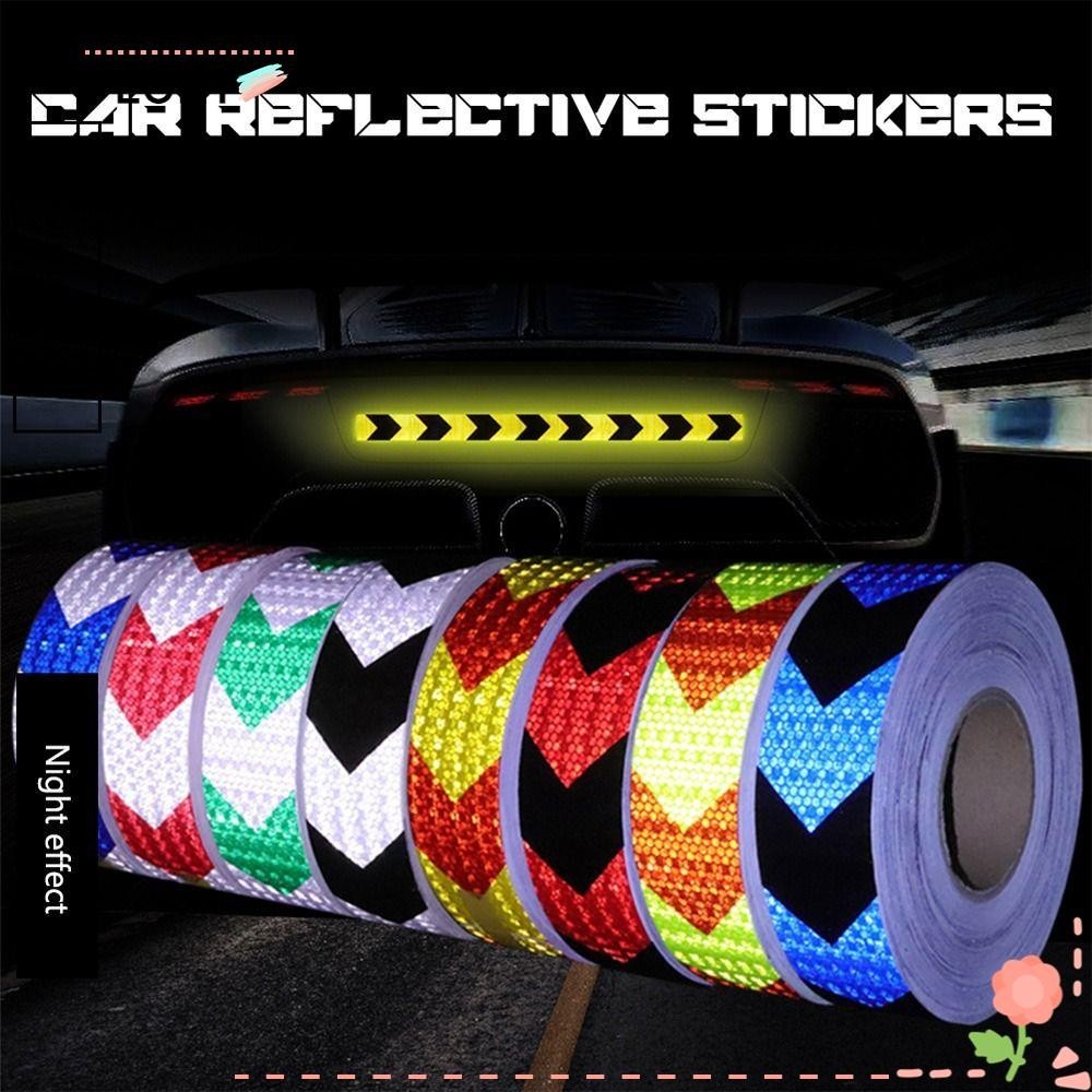PEONY Car Reflector Sticker Car Warning Tape Film Motorcycle Reflective ...