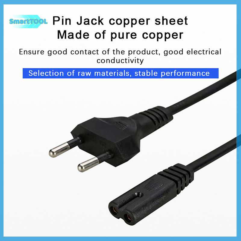 UTZN> High Quality 0.6m EU Extension Cord Power Cable 8 Euro Plug AC ...