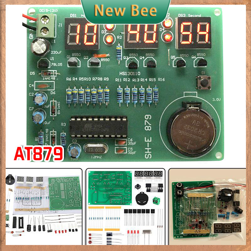 6-digit Digital Clock Production Kit Digital Clock SCM Learning Board ...
