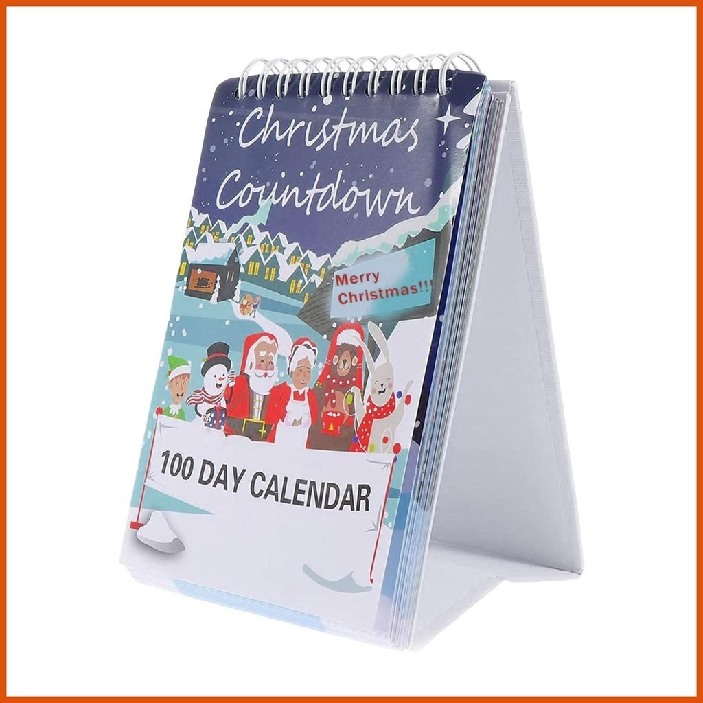 Christmas Countdown Advent Calendar Paper Countdown Calendar 100-Day ...