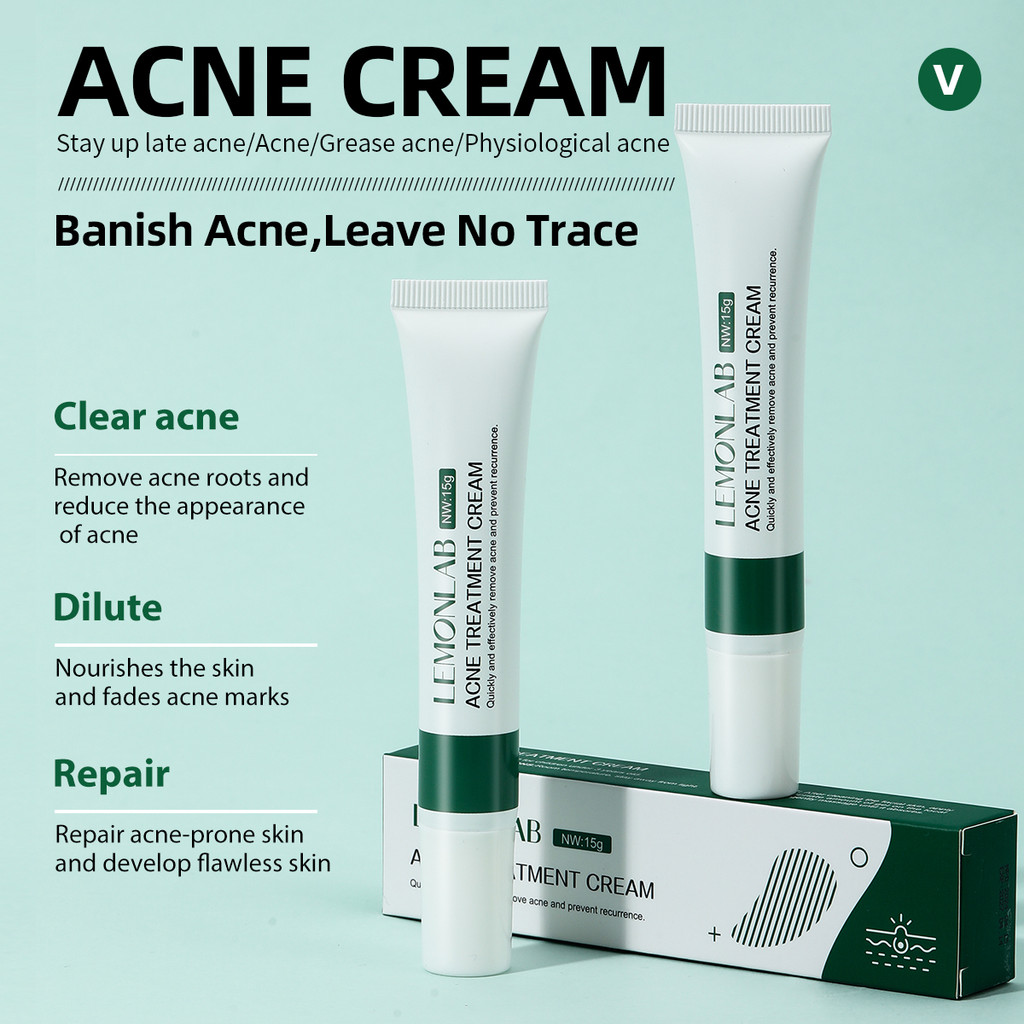 LEMONLAB Acne Cream Salicylic Acid Pimple Eraser Blemish Spot Removal ...