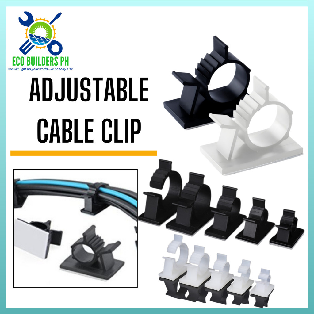 ECO || 1pc Adjustable Cable Clips, Adhesive Cord Holder, Cable ...