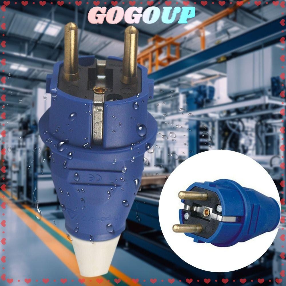 GOGOASDGRF Industrial Plug Socket, 16A IP44 2 Pin Industrial Plug ...