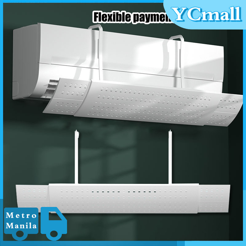 60-110cm Universal Adjustable Aircon Wind Air Blower Blocker Shield ...