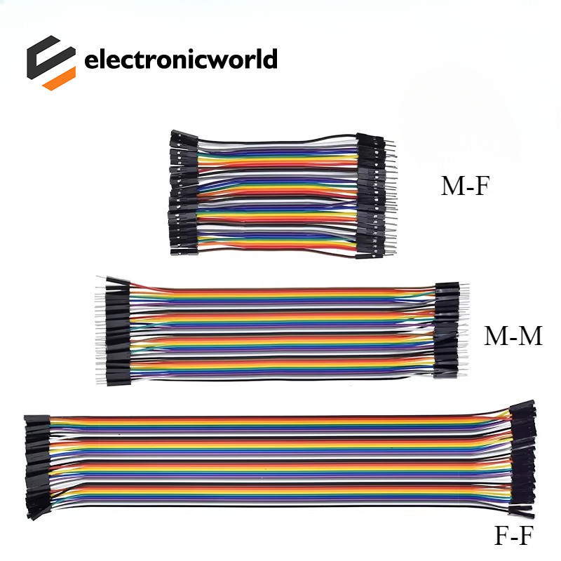 40pcs Male to Male/ Female to Male/ Female to Female Dupont Jumper Wire ...