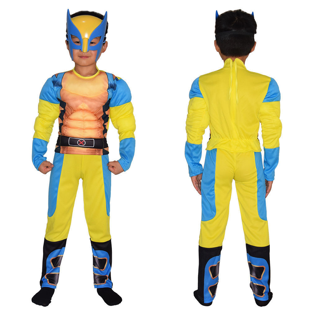 The Wolverine Children's Muscle Clothes cosplayStage Performance Play ...