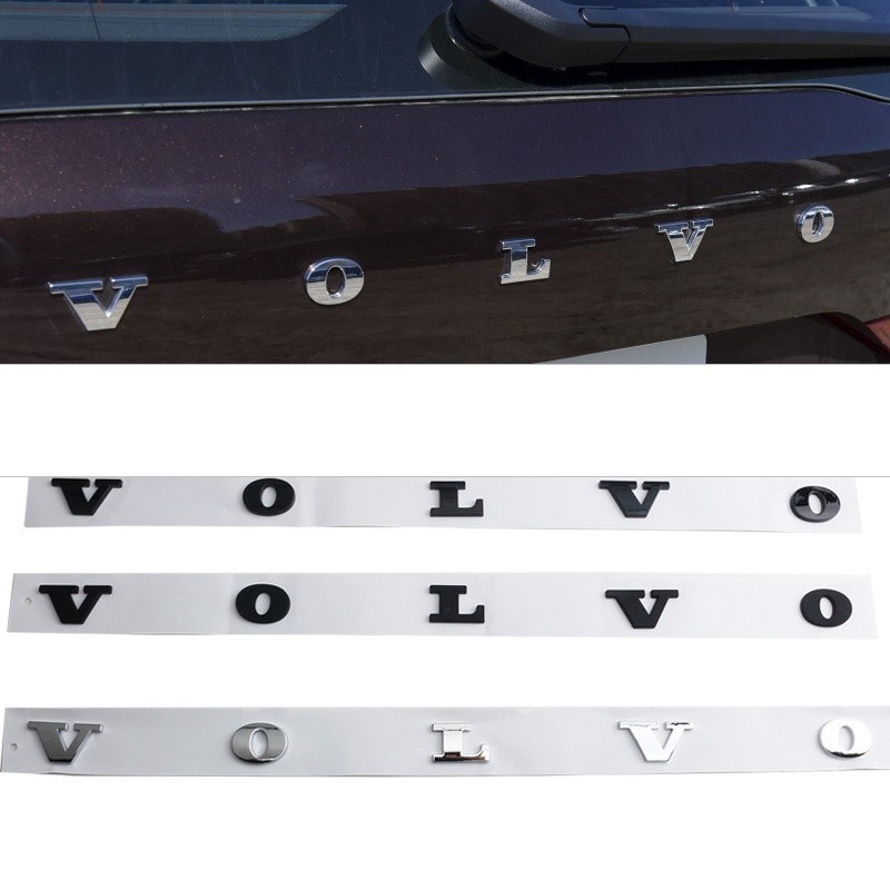 Letter emblem for Volvo XC60 XC90 S90 XC40 S60 C30 S80 V60 Rear logo ...