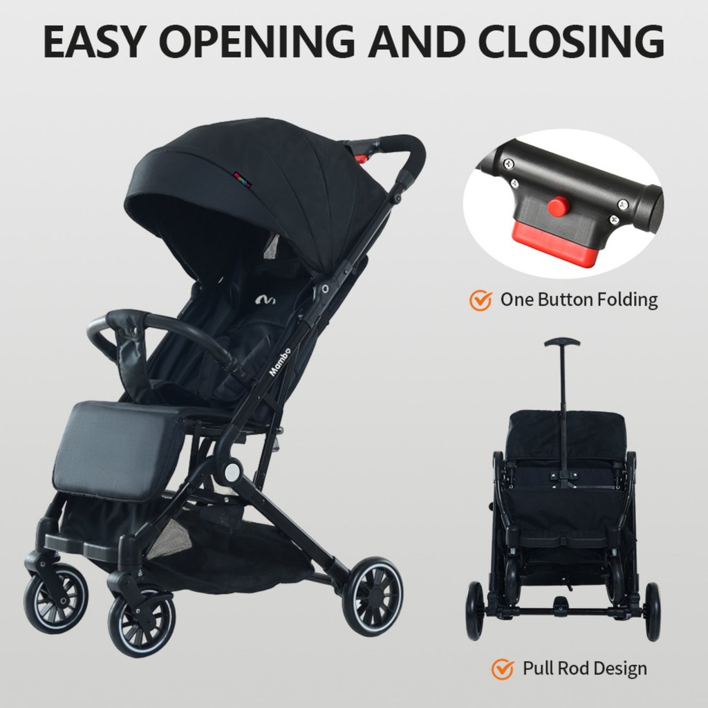 Mambo Slim Baby stroller Pocket Travel Stroller Reclinable Portable ...