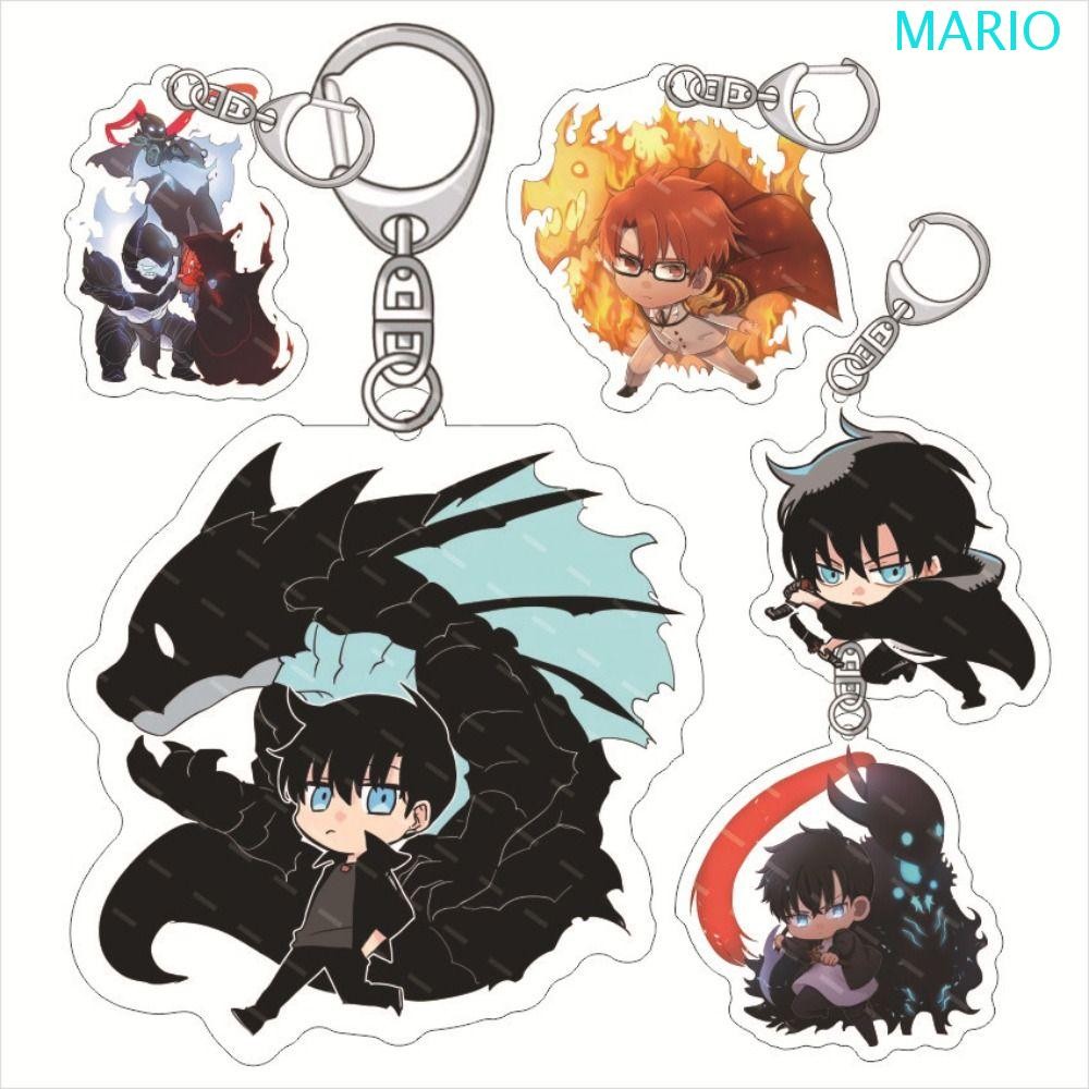 MARIO Solo Leveling Animal Game Keychain, Double-sided Shadow Solo ...