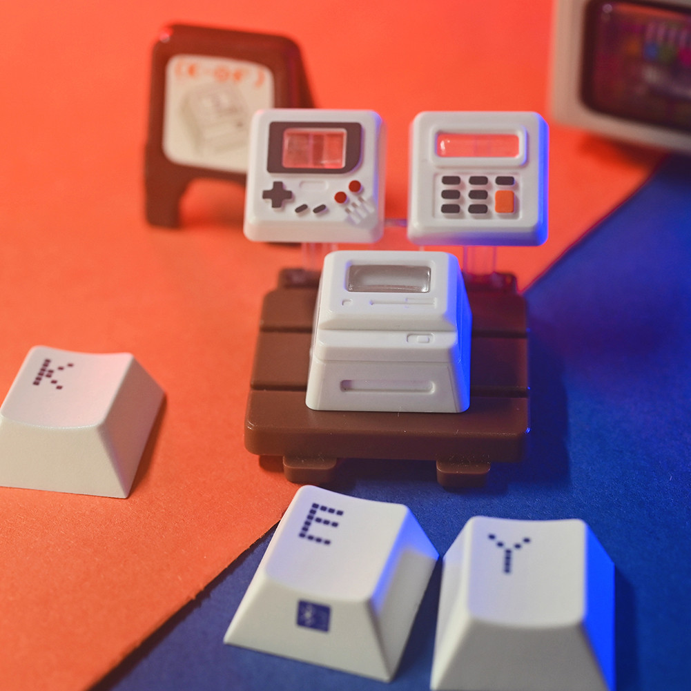 3 in 1 Key Tab Keycap Light-transmitting Retro Key Cap for Mechanical ...