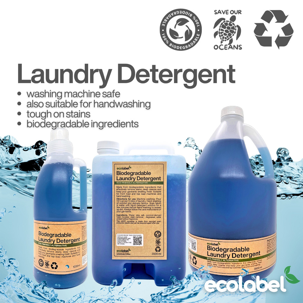 Eco-friendly Liquid Laundry Detergent 100% Biodegradable Sustainable ...