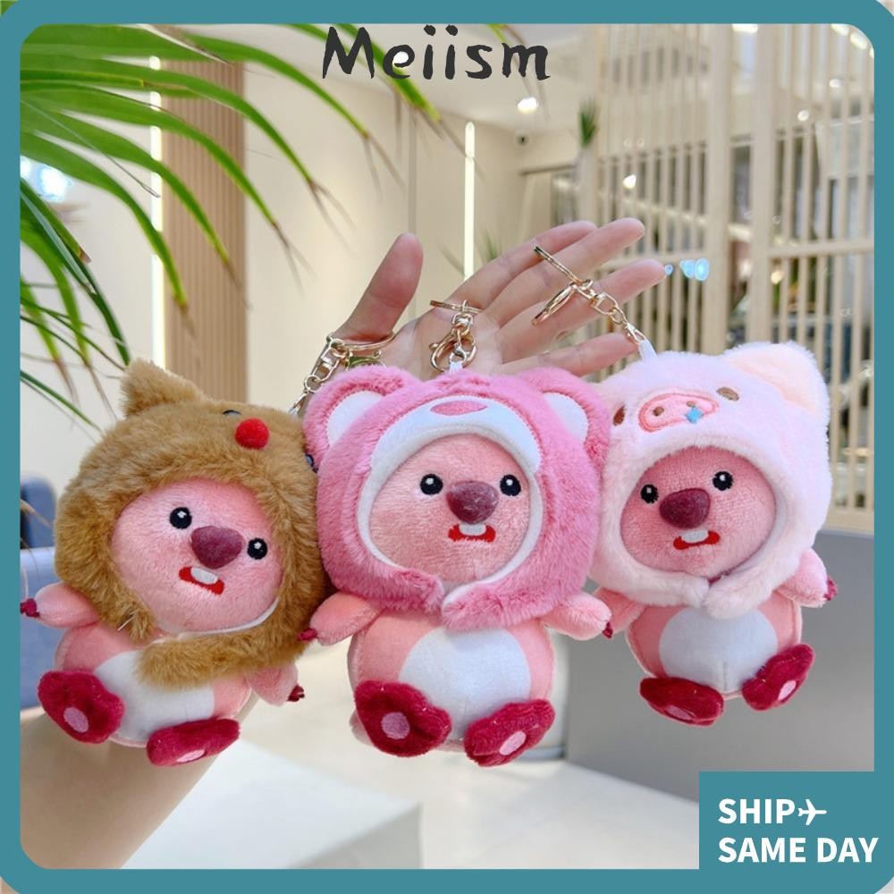 MEIISM Loopy Doll Plush Toy, Taiyaki Strawberry Bear Bee Hanging Bags ...