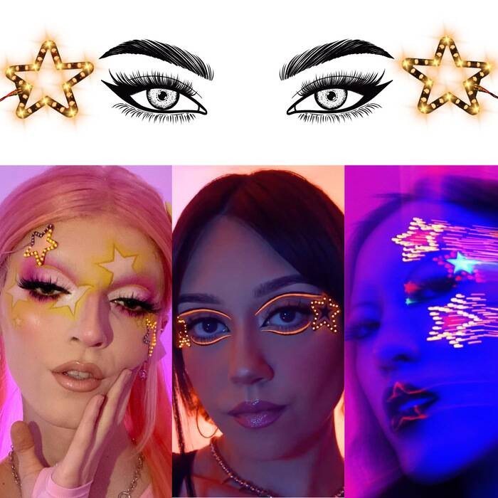 Led Light Up Mask Luminous led face sticker | Shopee Philippines