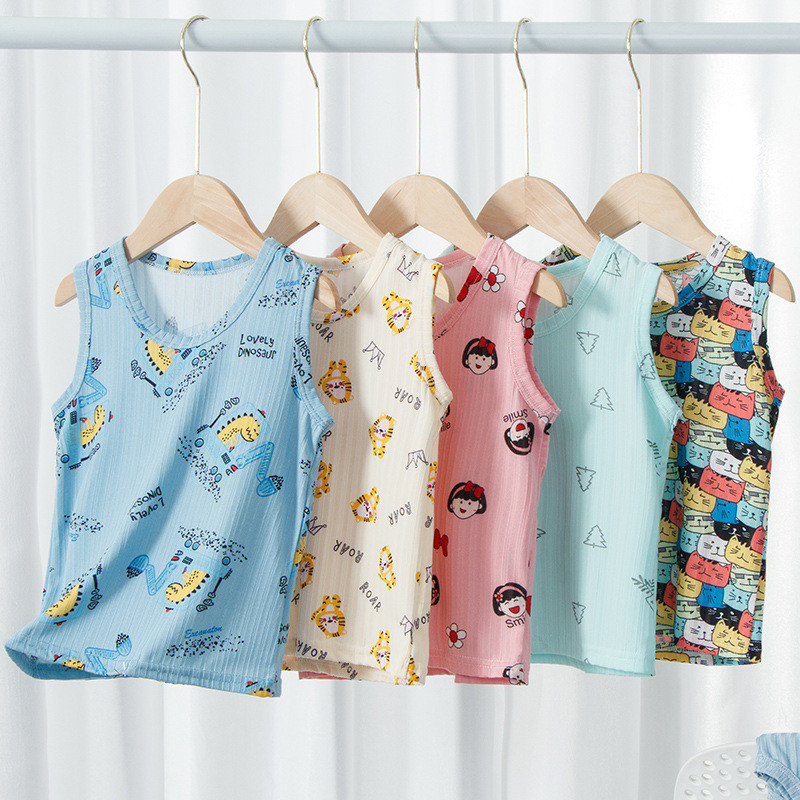 0-8 Years Old Unisex Ice Silk Sando for Kids Boys Girls High Quality ...