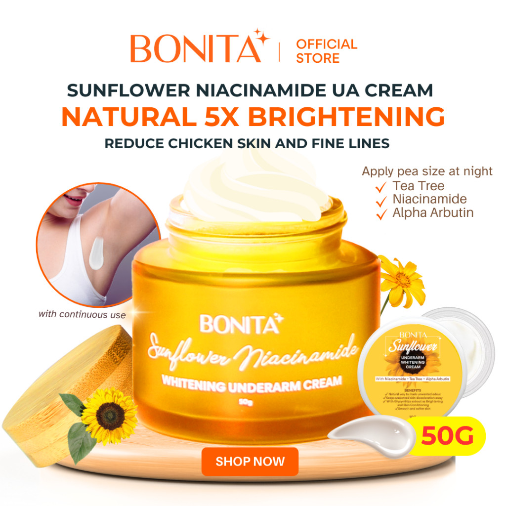 Bonita Sunflower Underarm Whitening (Brightening Cream ) | Organic ...