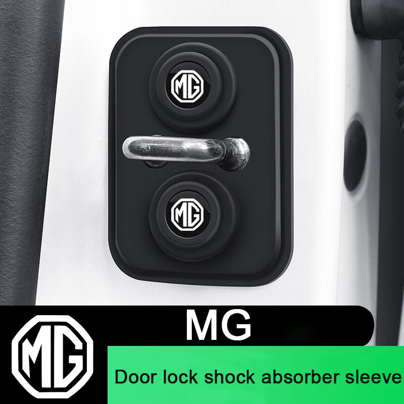 1/4Pcs MG Silicone Car Door Lock Protection Cover Door Lock Shock ...