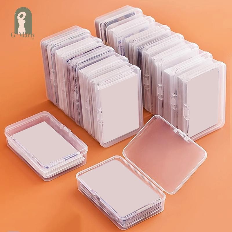 GMARTY 1/3pcs Transparent Plastic Boxes Playing Cards Container Storage ...