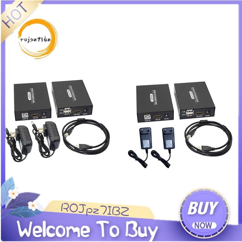60M HDMI-Compatible KVM Extender HDMI-Compatible USB KVM Ethernet ...