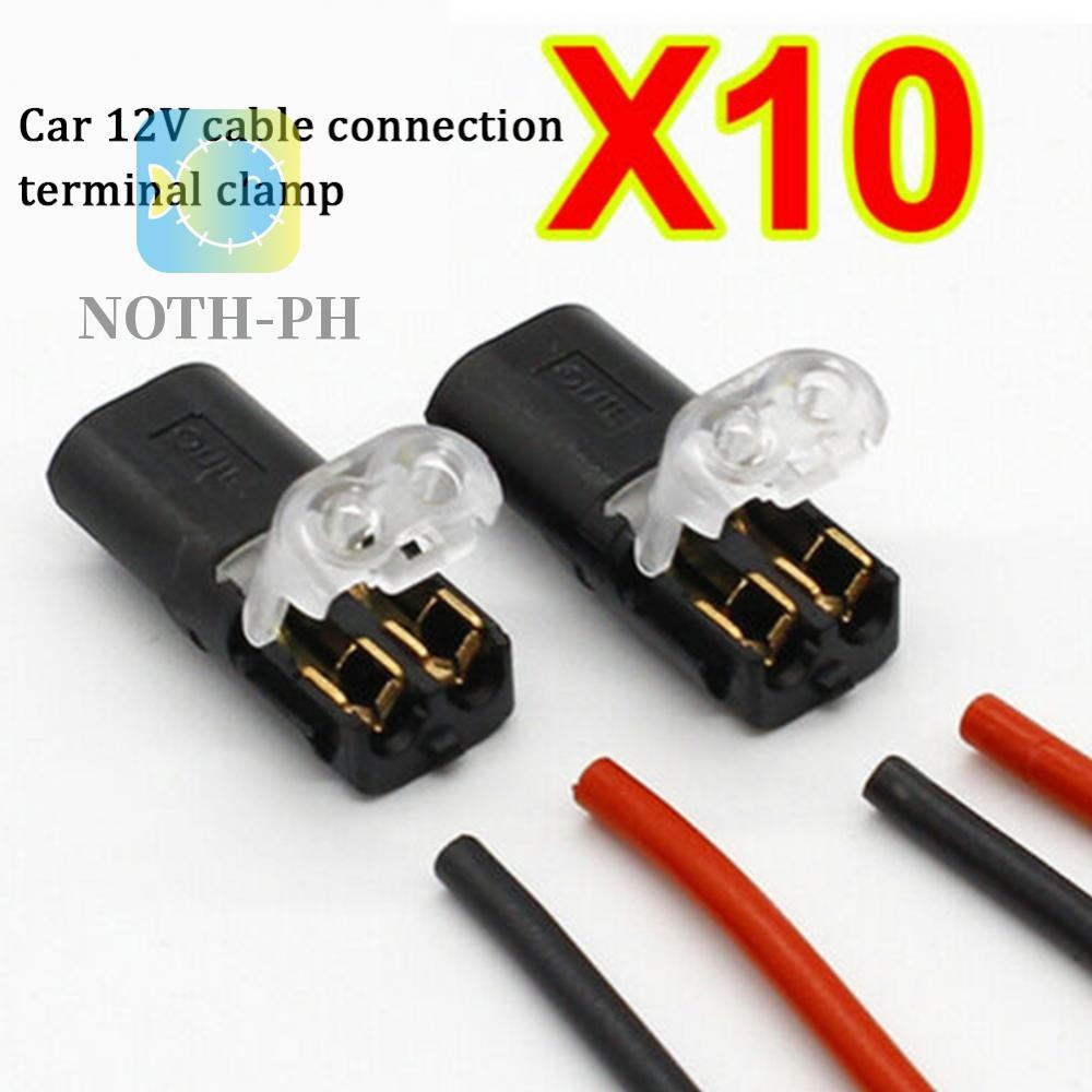 [NOTH-PH]Cable Terminal Clamp 2pin Connections Strip Connector Solid ...